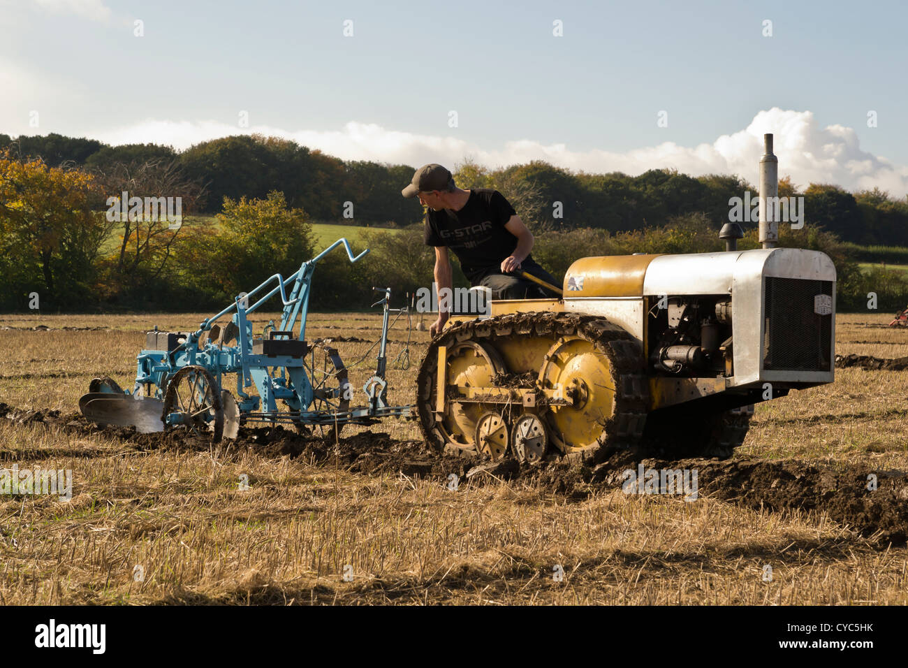 bristol 10 crawler at ploughing match display demonstration competition ...