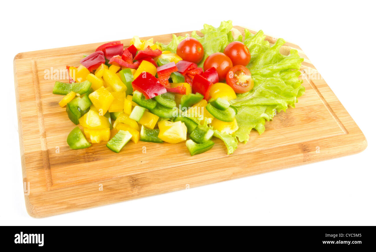 Fresh vegetables sliced Stock Photo - Alamy