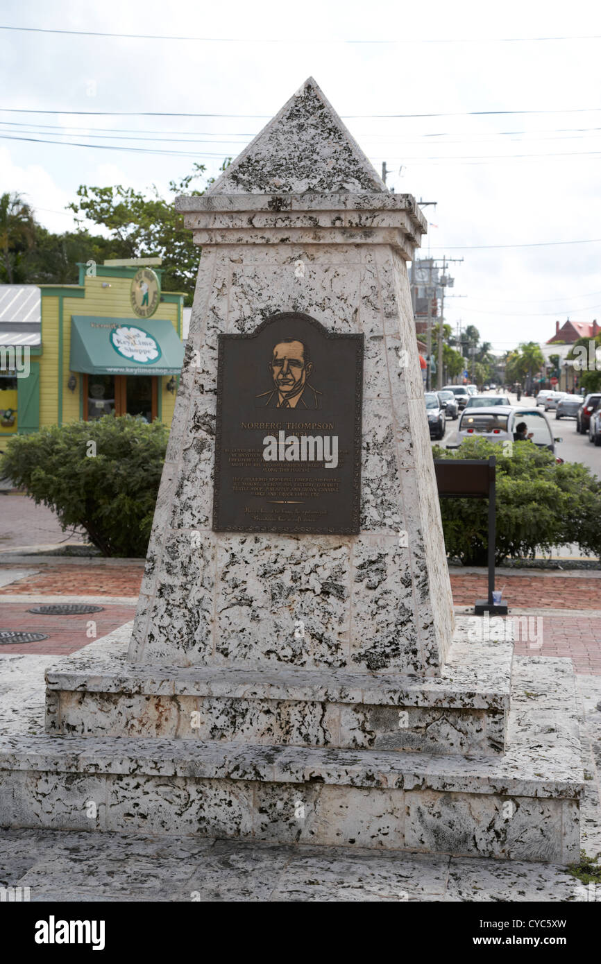 compass rose memorial to norberg thompson key west florida usa Stock ...