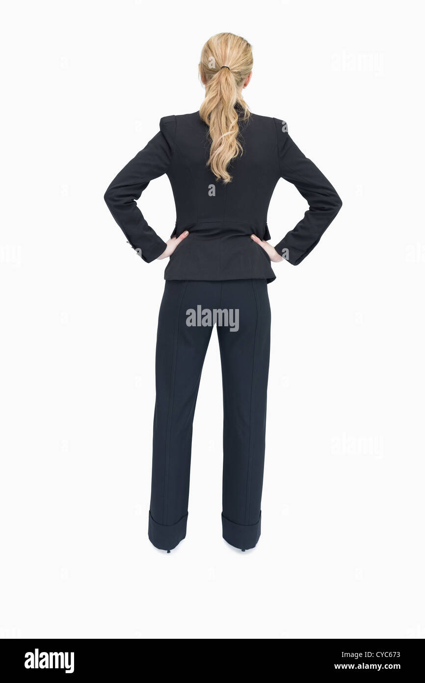Well dressed woman facing Cut Out Stock Images & Pictures - Alamy