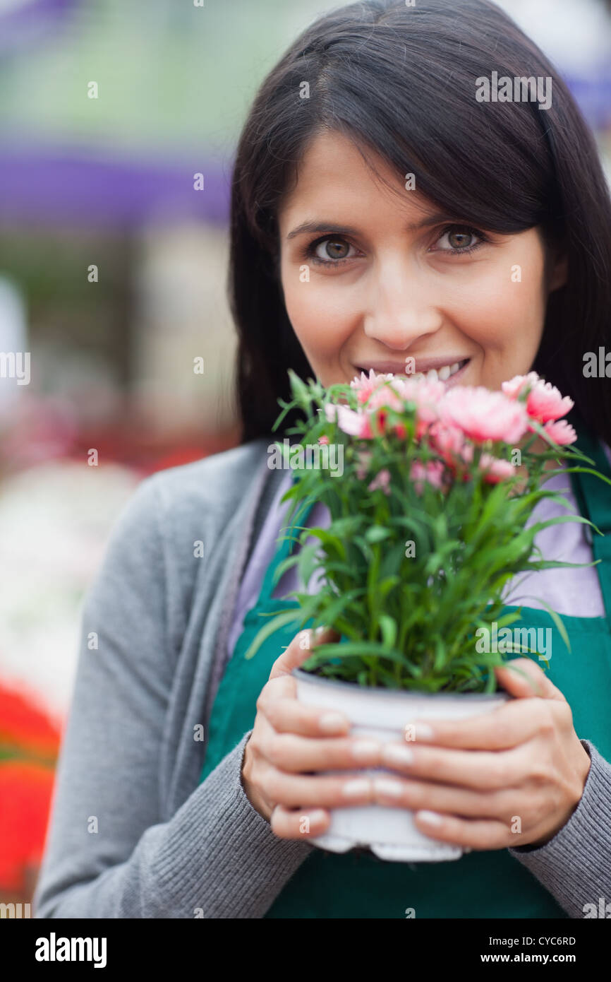 She Is Smelling The Flowers at Joan Dudley blog