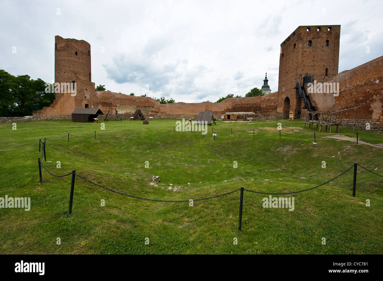 Ruins of the Czersk Castle Stock Photo - Alamy