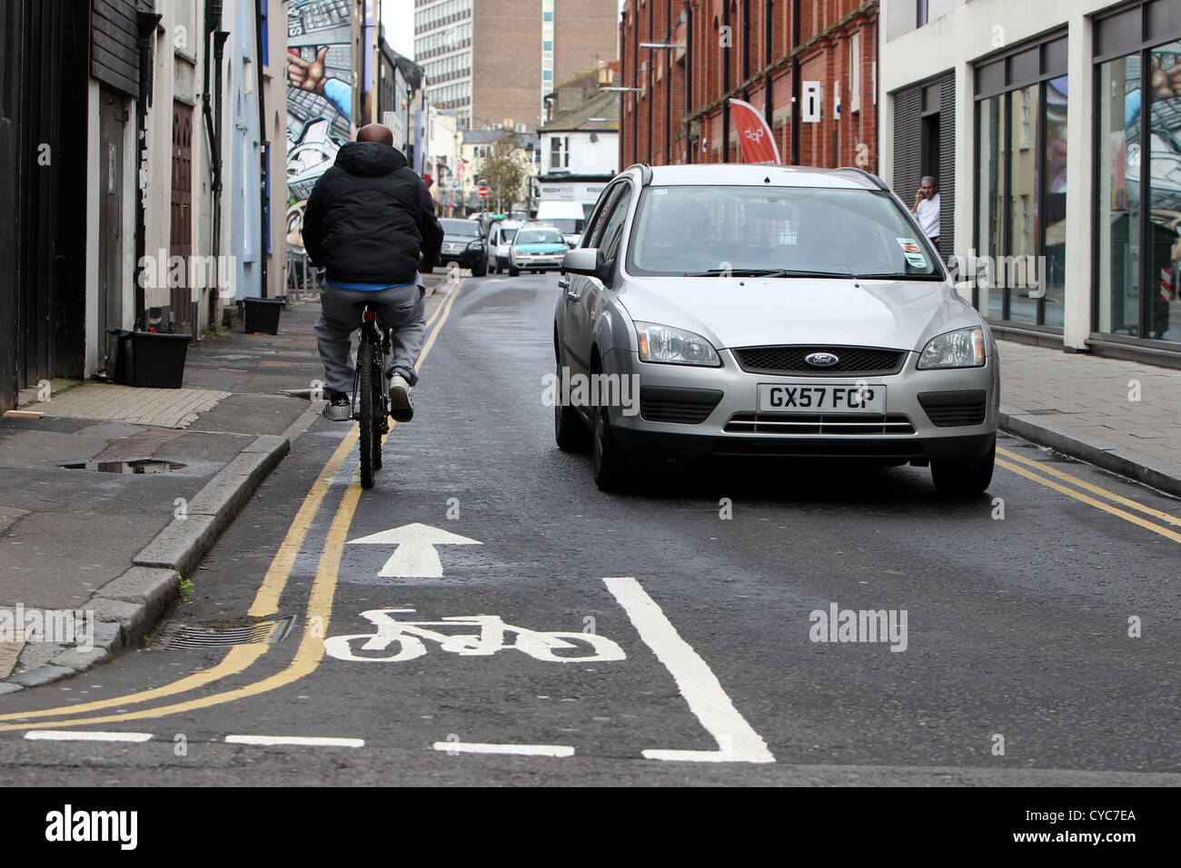 With flow cycle lane hi-res stock photography and images - Alamy