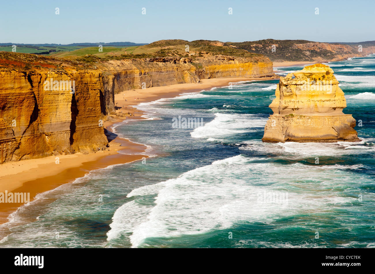Twelve Apostles, famous landmark along the Great Ocean Road, Australia ...