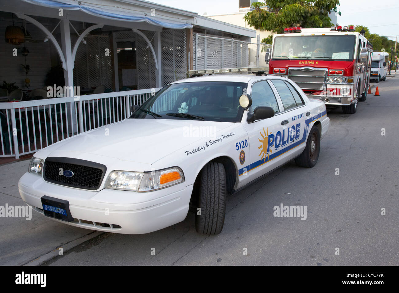Key west florida police car hi-res stock photography and images - Alamy