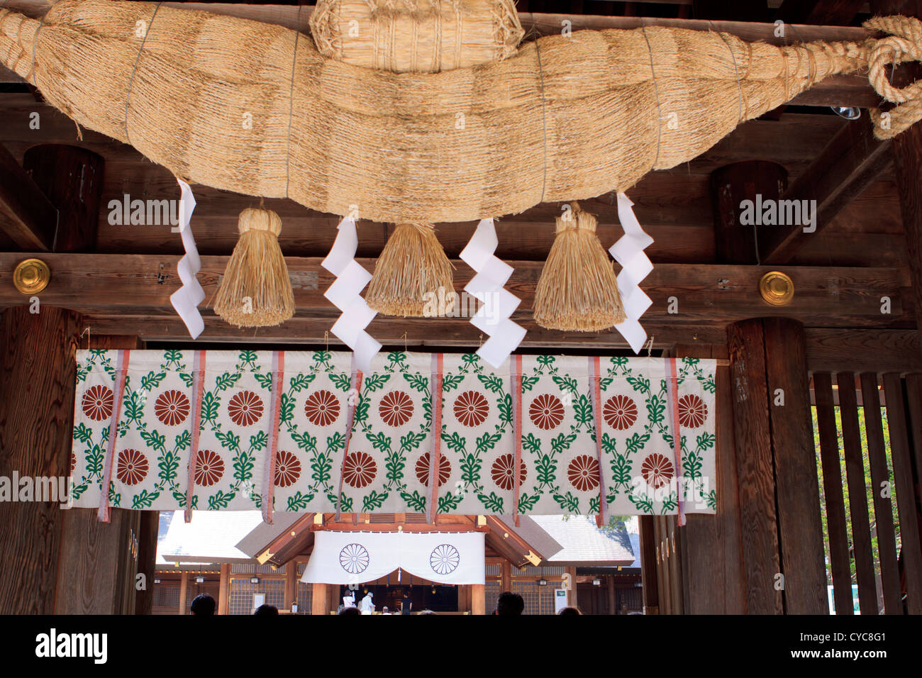 With shimenawa rope hi-res stock photography and images - Alamy