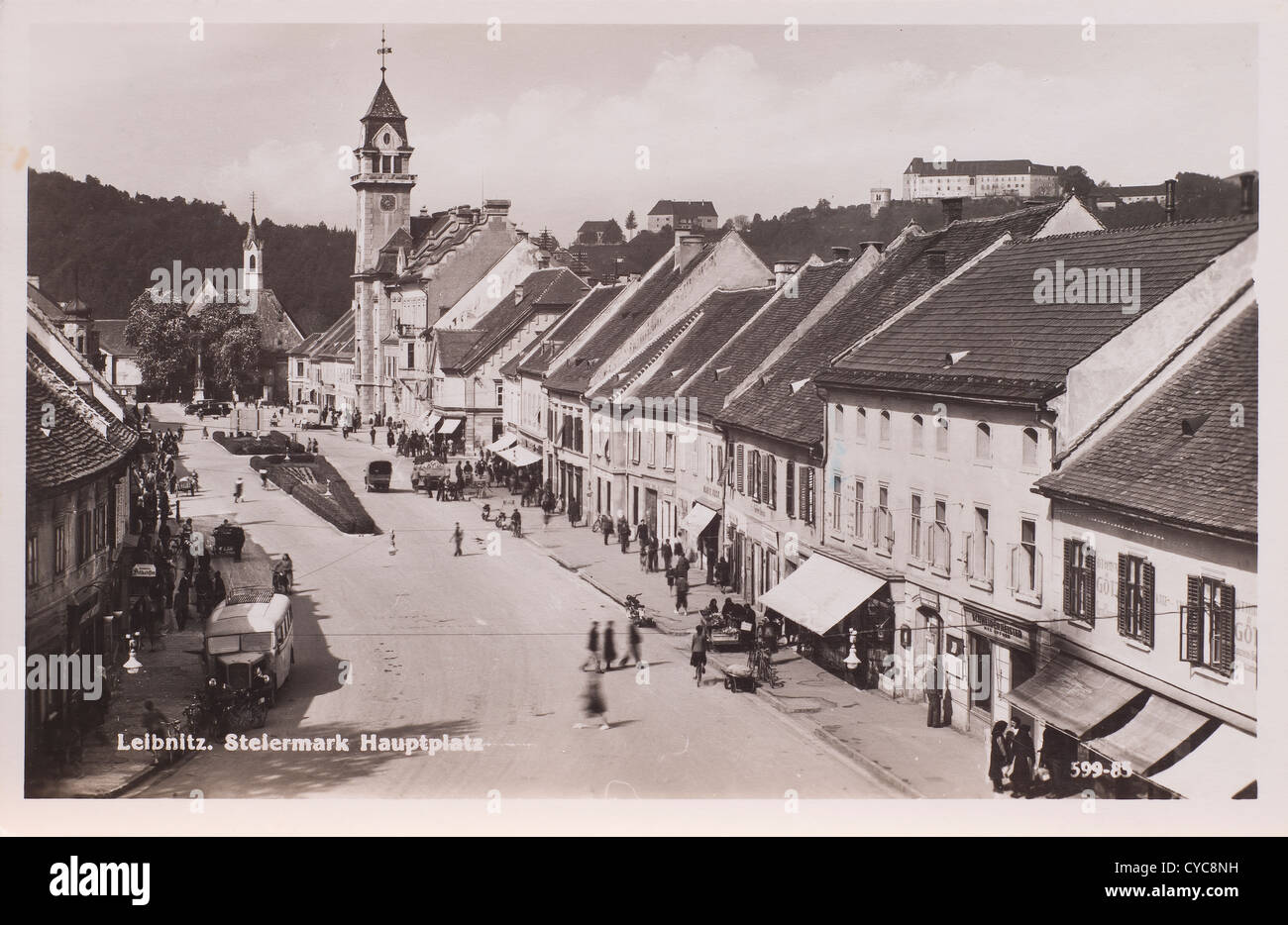 A view of Leibnitz in an old postcard Stock Photo - Alamy