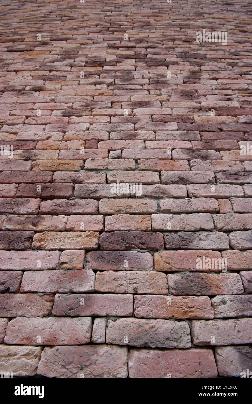 Pink Brick Wall Texture, square bricks background of decorate Stock ...