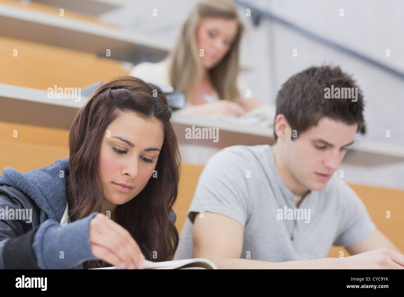Students sitting at the lecture hall learning Stock Photo - Alamy