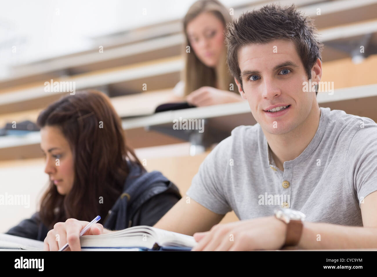 University students watch lecture hi-res stock photography and images ...
