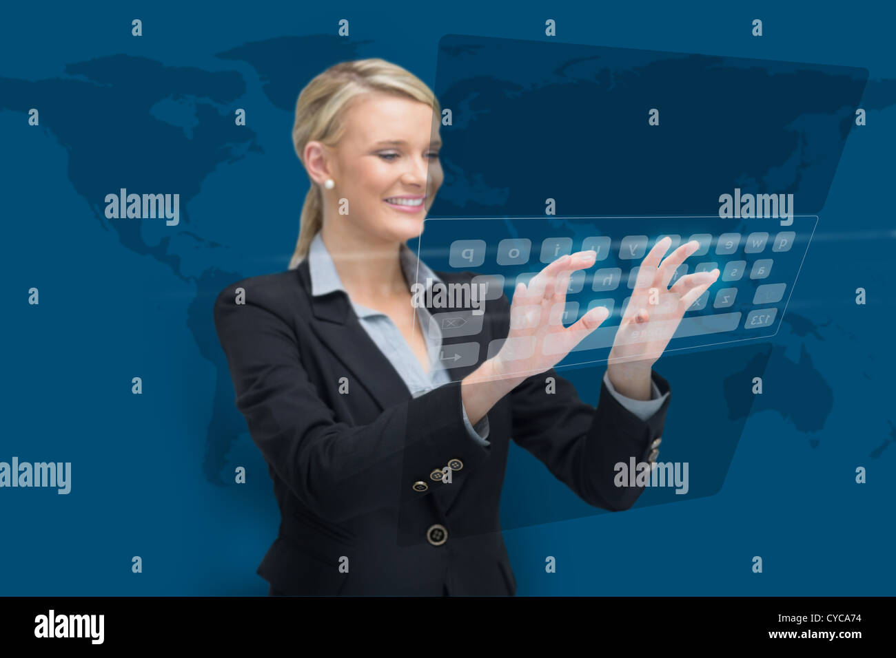 Projected keyboard hi-res stock photography and images - Alamy