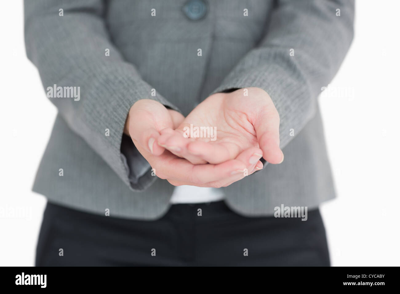 Hands out stretched hi-res stock photography and images - Alamy
