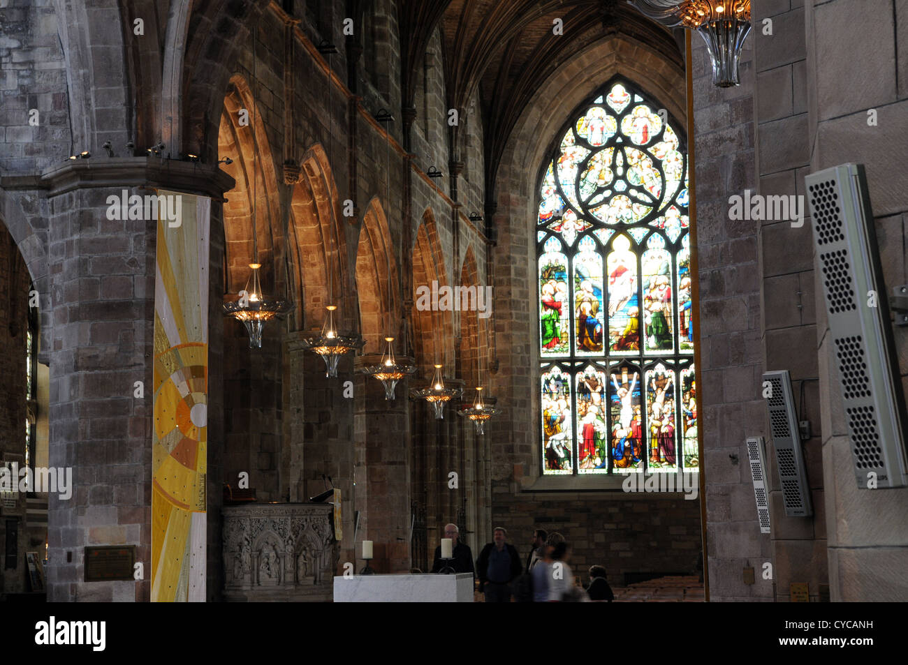 inside of the cathedral of St.Giles in Edinburgh town, Scotland Stock ...