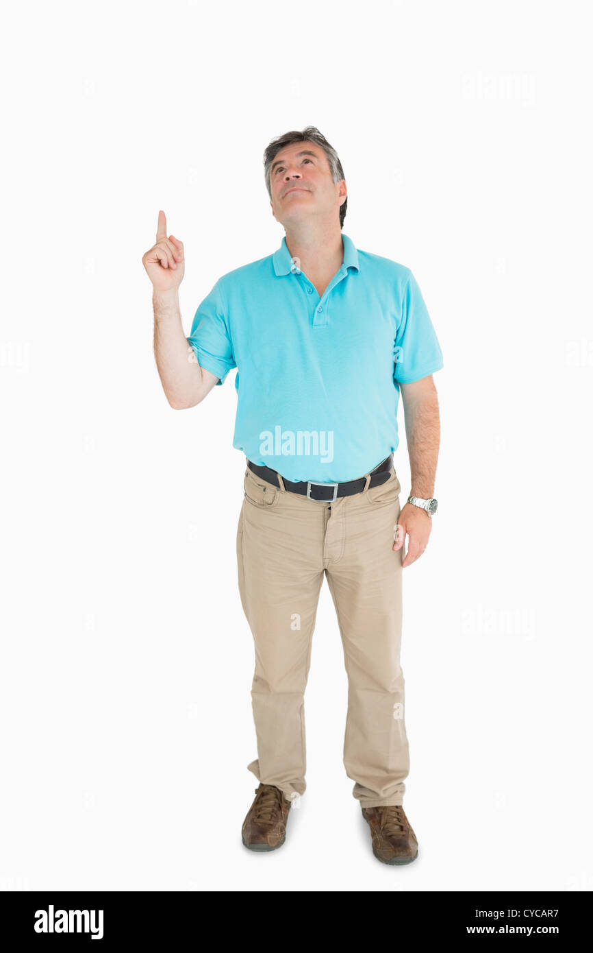 Man standing pointing Cut Out Stock Images & Pictures - Alamy