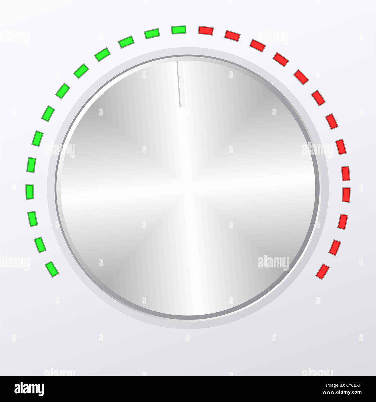 Metal volume knob. Vector illustration Stock Photo - Alamy
