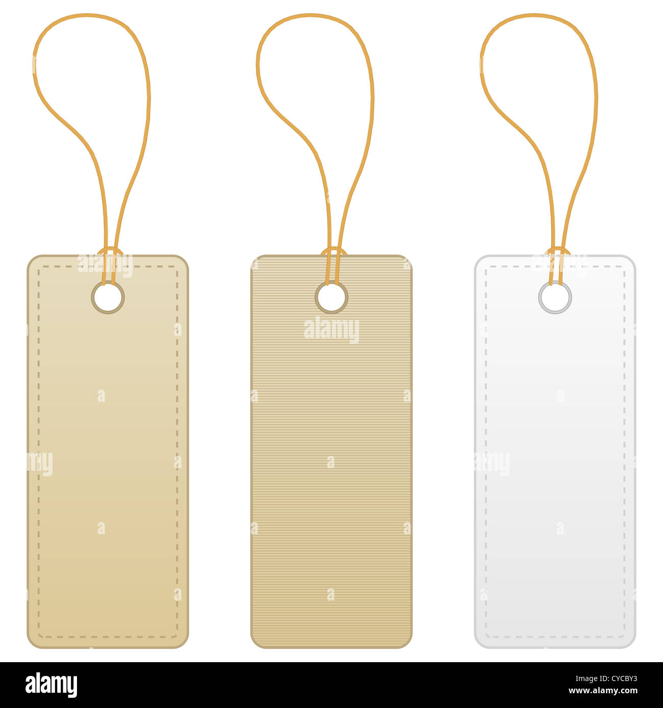 Blank label tag isolated on white background. Vector illustration Stock ...