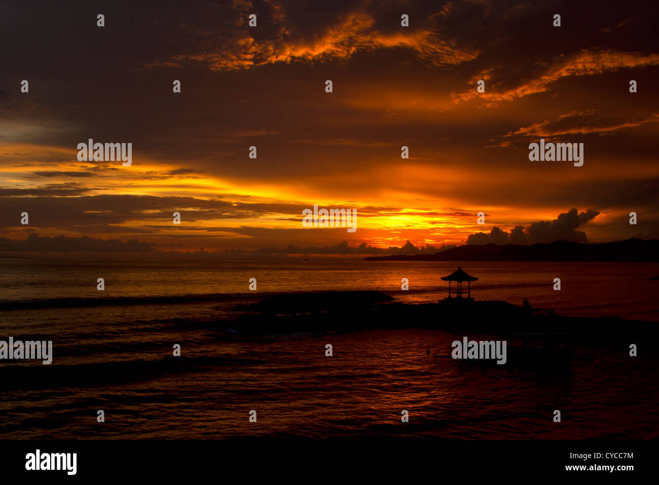 Stunning Bali Sunset Stock Photo - Alamy