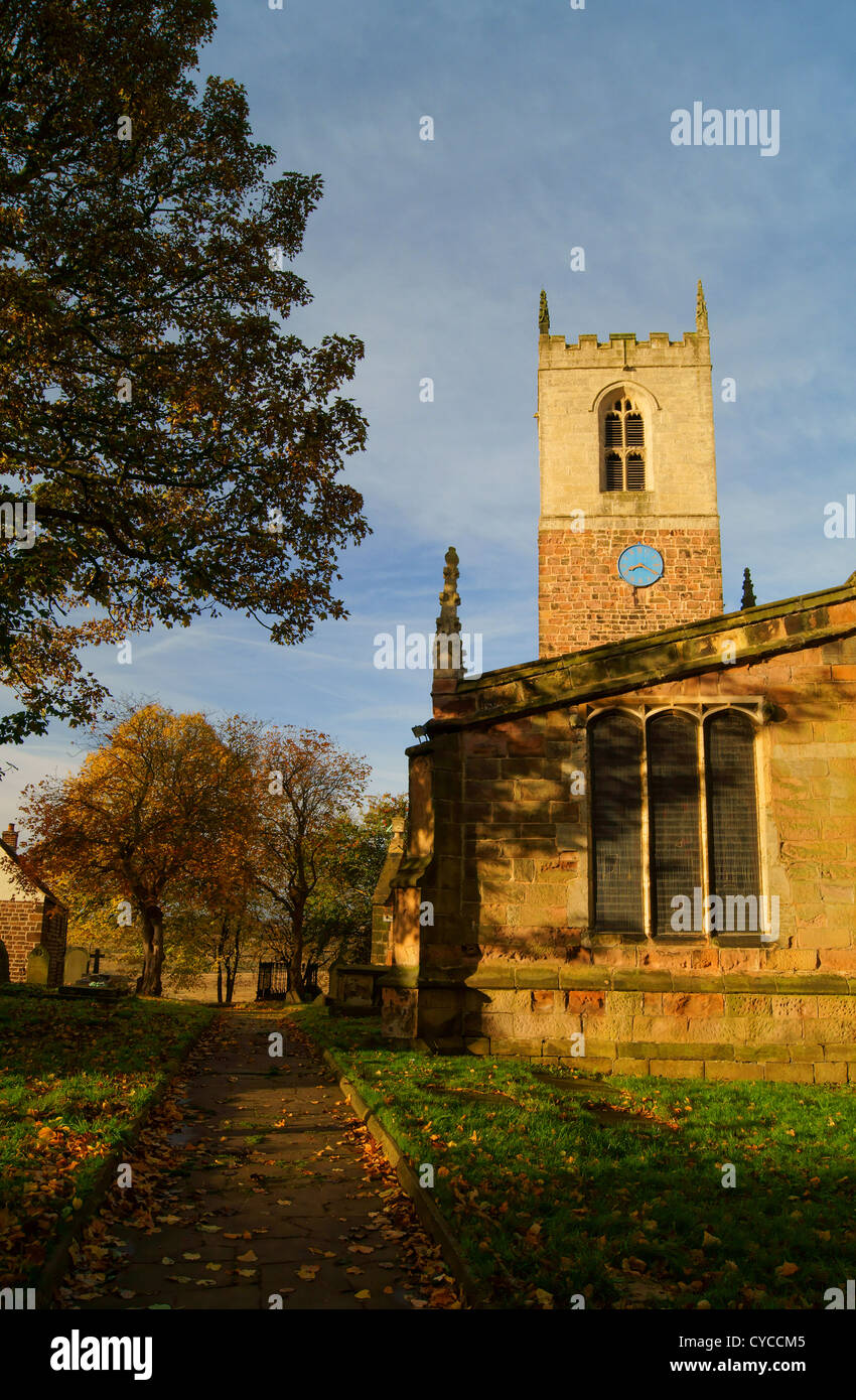 UK,South Yorkshire,Treeton,St Helen's Church Stock Photo - Alamy