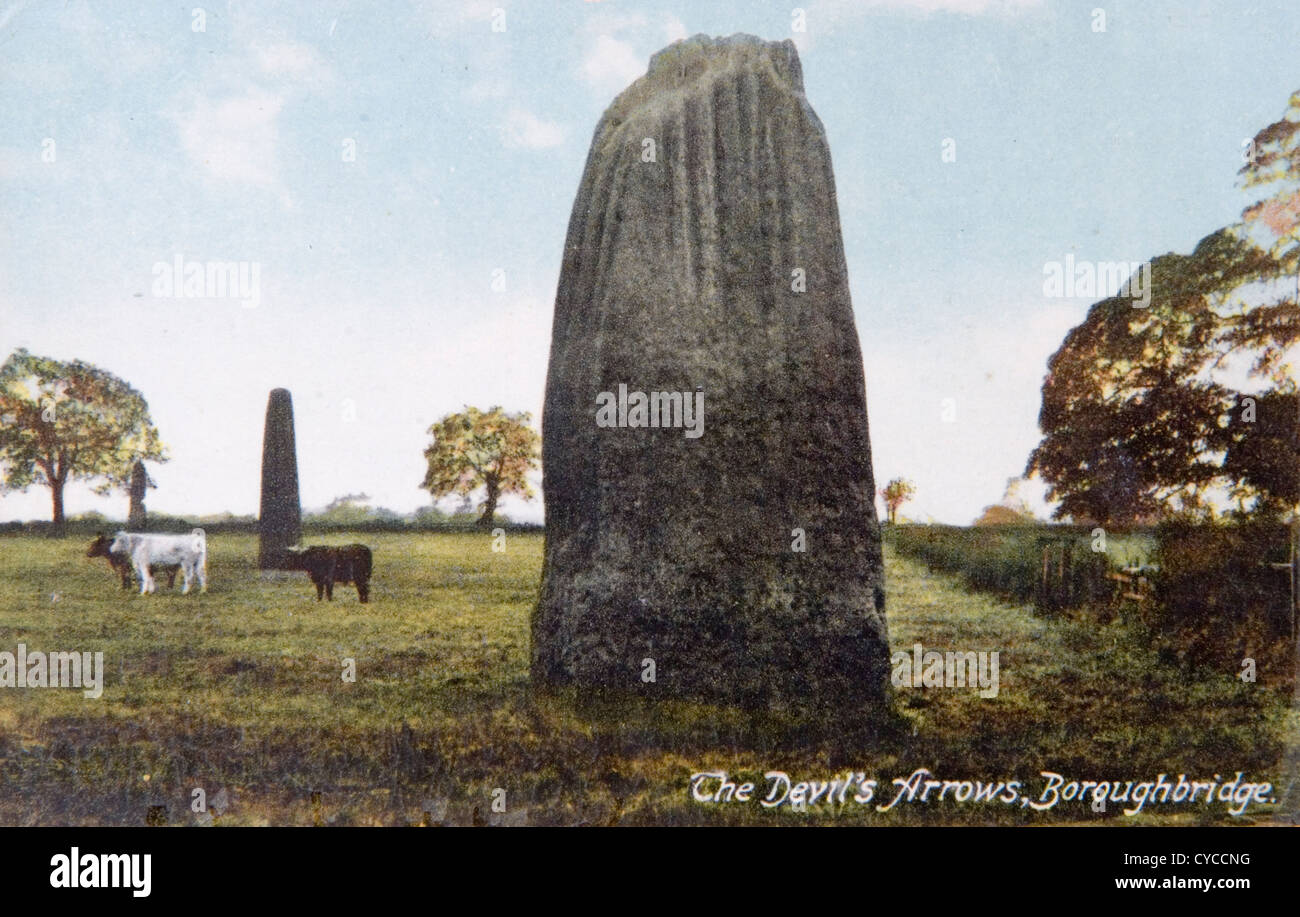 Devils Arrows, Boroughbridge North Yorkshire UK Stock Photo - Alamy