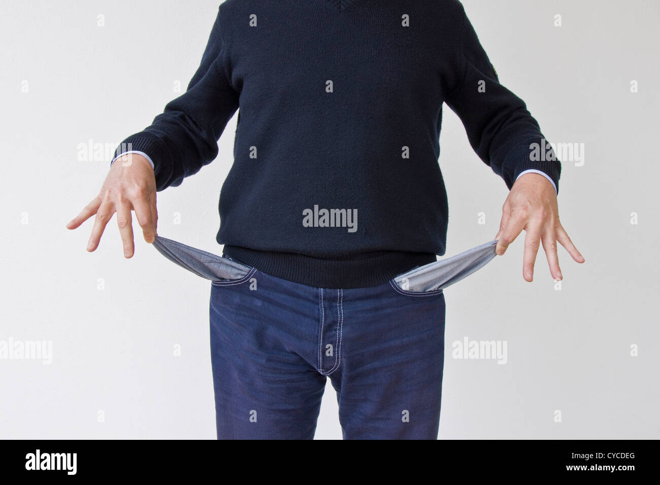 economy, financial crisis, empty pockets Stock Photo - Alamy