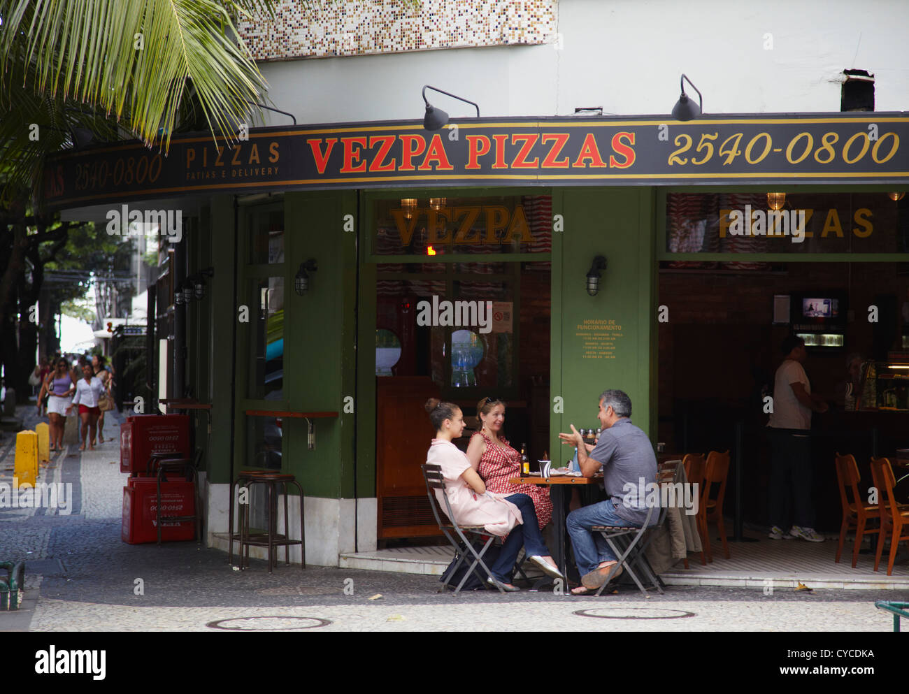 People eating at restaurant, Leblon, Rio de Janeiro, Brazil Stock Photo ...