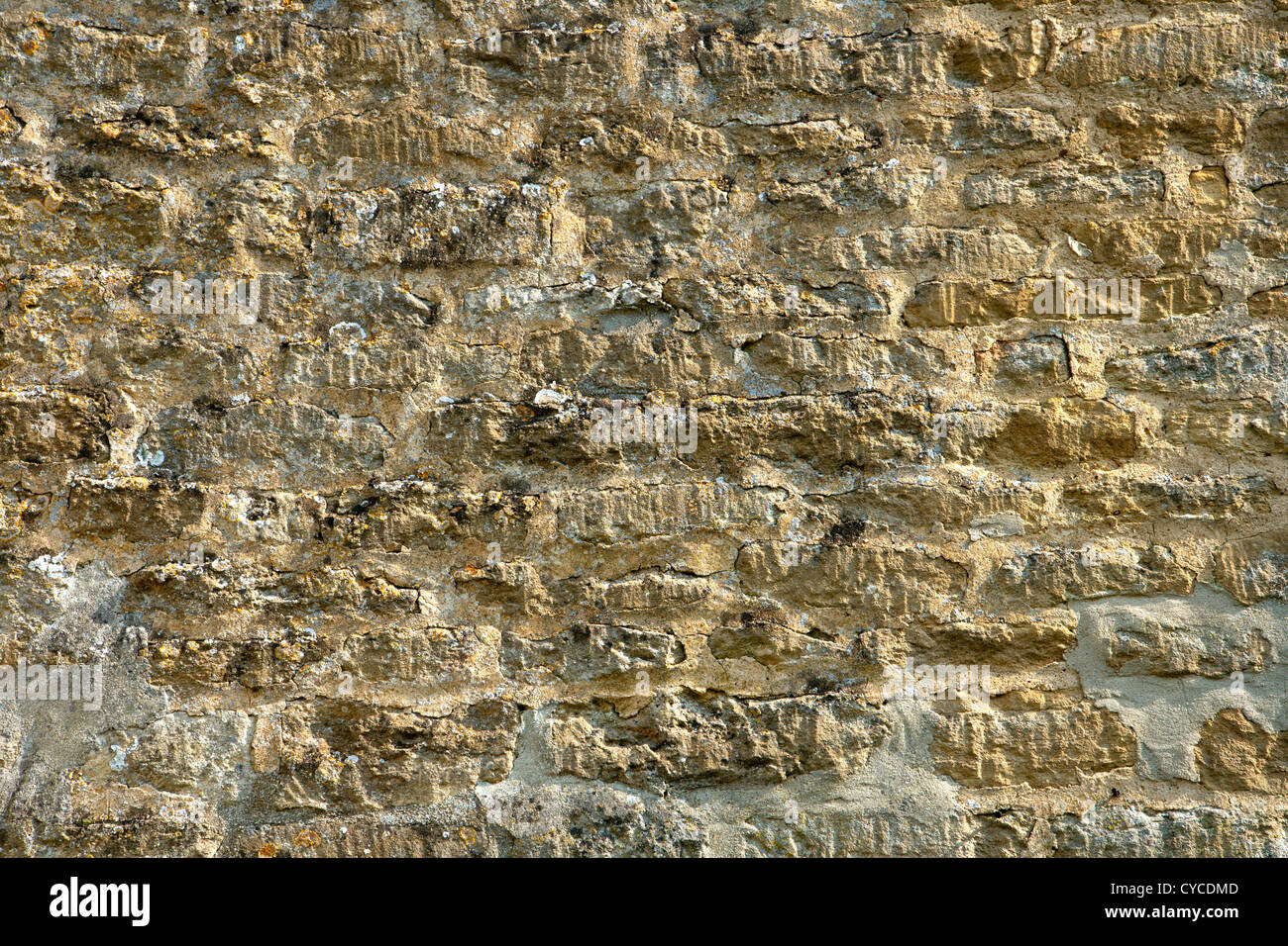 Old lichen covered limestone wall background texture Stock Photo - Alamy