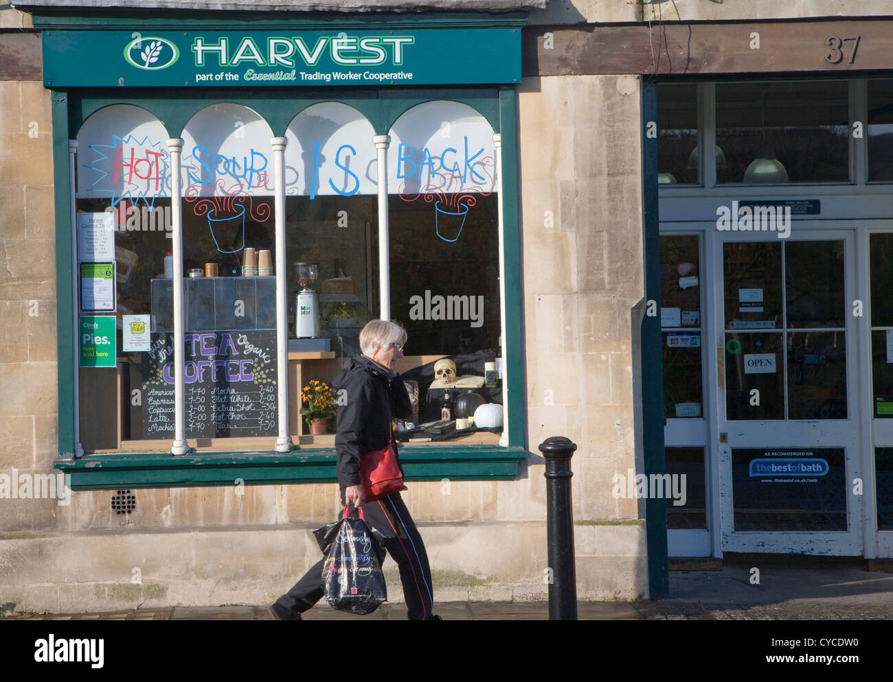 Harvest shop Walcot Street, Bath, Somerset, England Stock Photo - Alamy