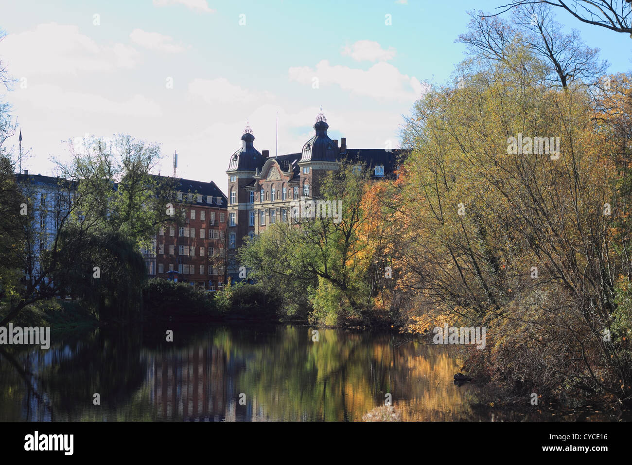 autumn colors in Copenhagen , denmark Stock Photo - Alamy