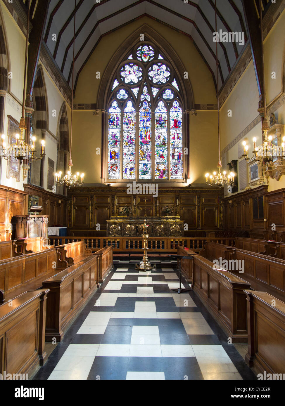 Inside the Chapel of Balliol College, Oxford 5 Stock Photo - Alamy