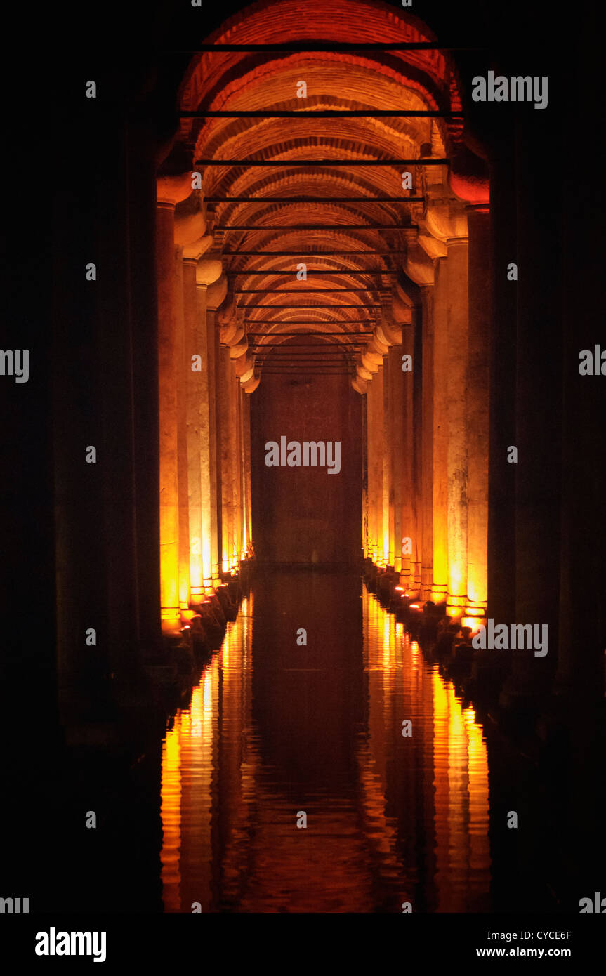 The underground Basilica Cistern in Istanbul, Turkey Stock Photo - Alamy