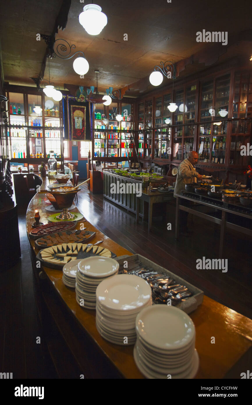 Buffet of food from Minas Gerais at Chafariz restaurant, Ouro Preto ...