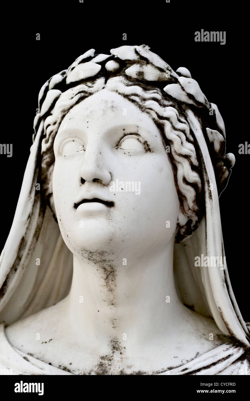 Ancient Statue showing a Greek mythical muse. The statue is located at ... Ancient Statue showing a Greek mythical muse. The statue is located at ...