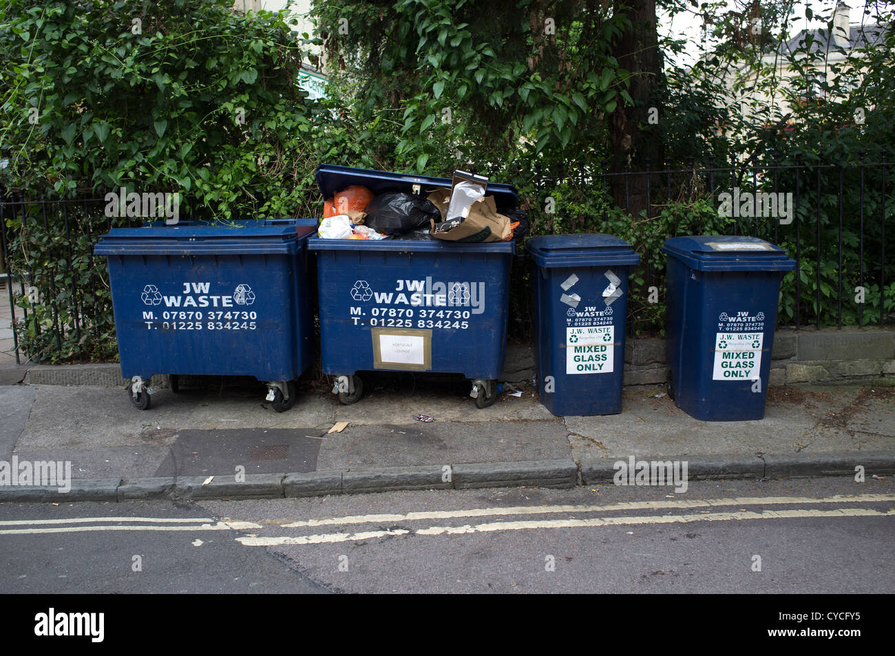 Waste Bins Bath Stock Photo - Alamy