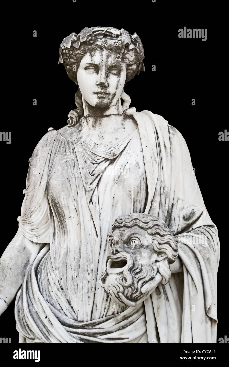 Ancient Statue showing a Greek mythical muse. The statue is located at ... Ancient Statue showing a Greek mythical muse. The statue is located at ...
