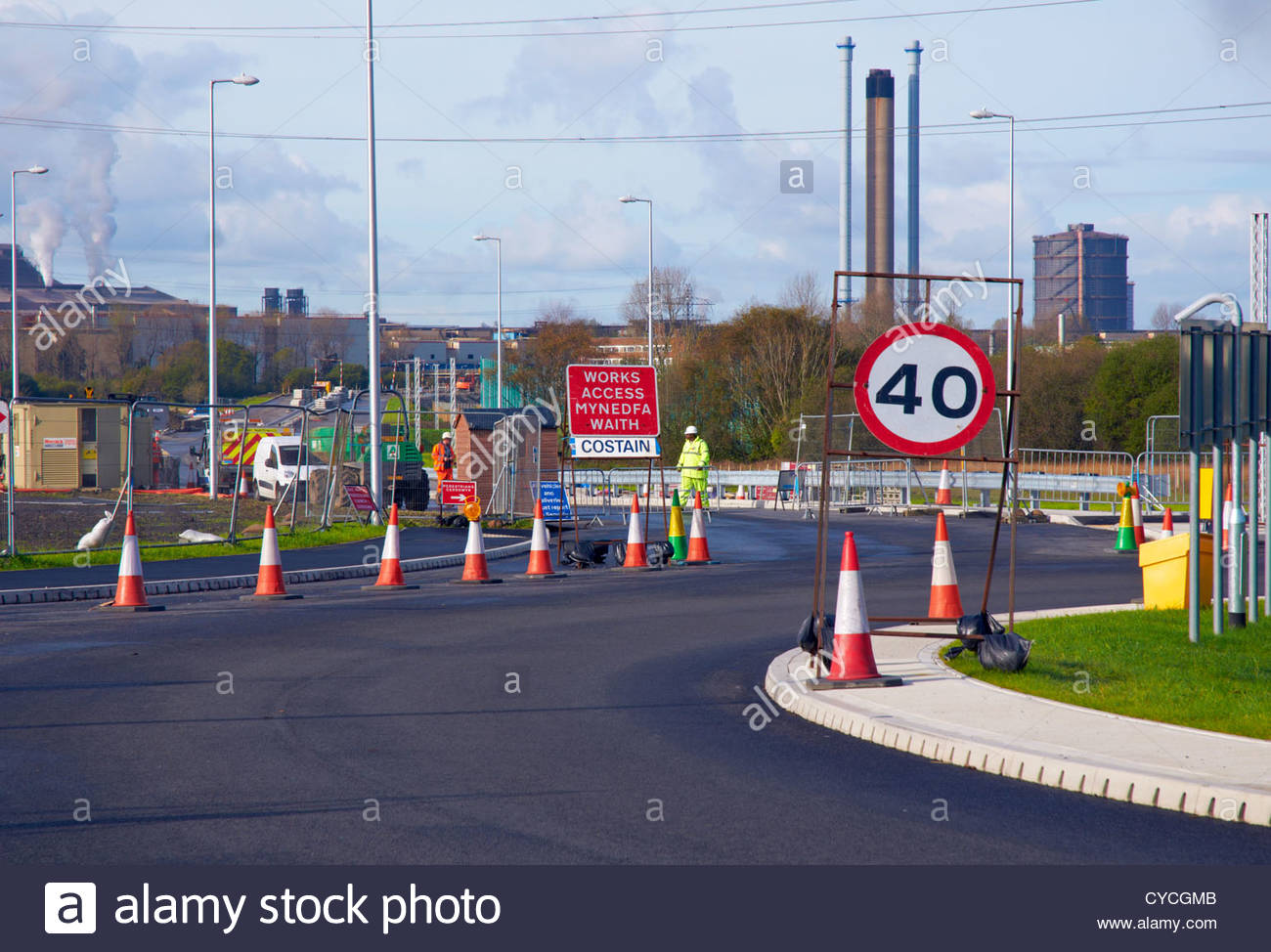 Road Signs Uk Diversion High Resolution Stock Photography and Images ...