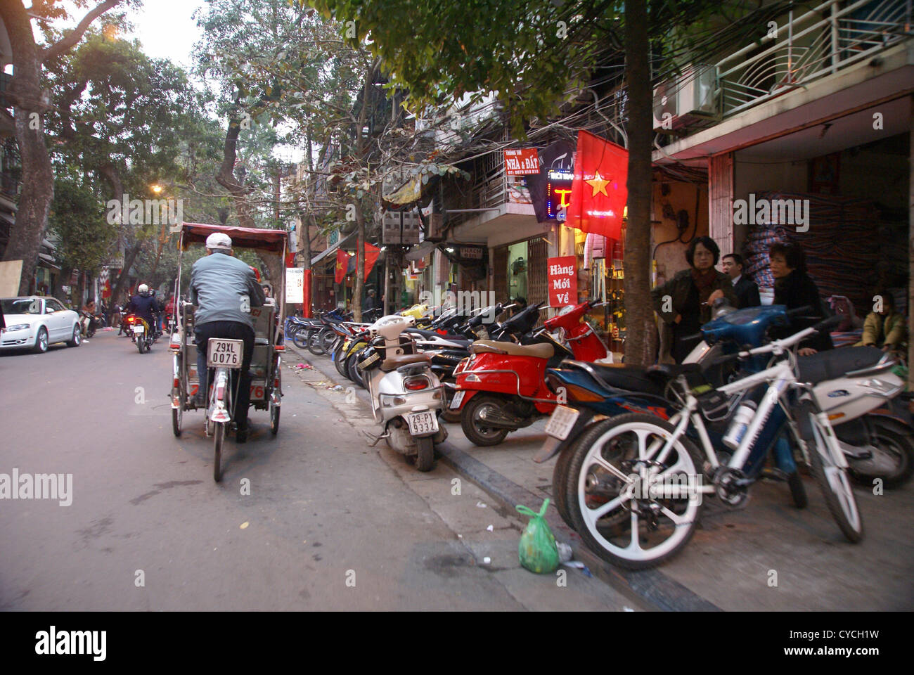 Vietnam, Hanoi, Rickshaw Stock Photo - Alamy