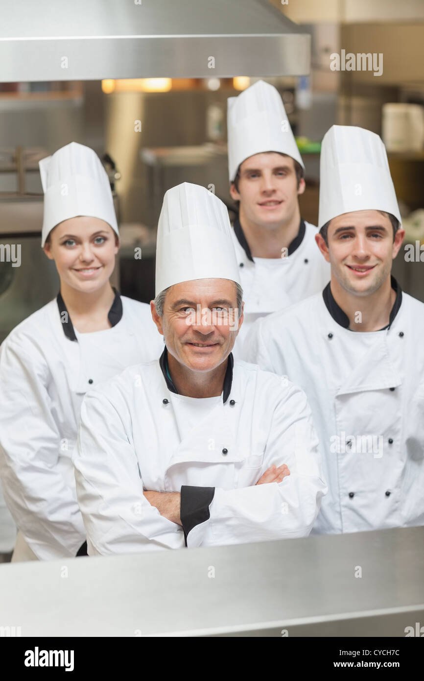 Happy team of Chef's Stock Photo - Alamy