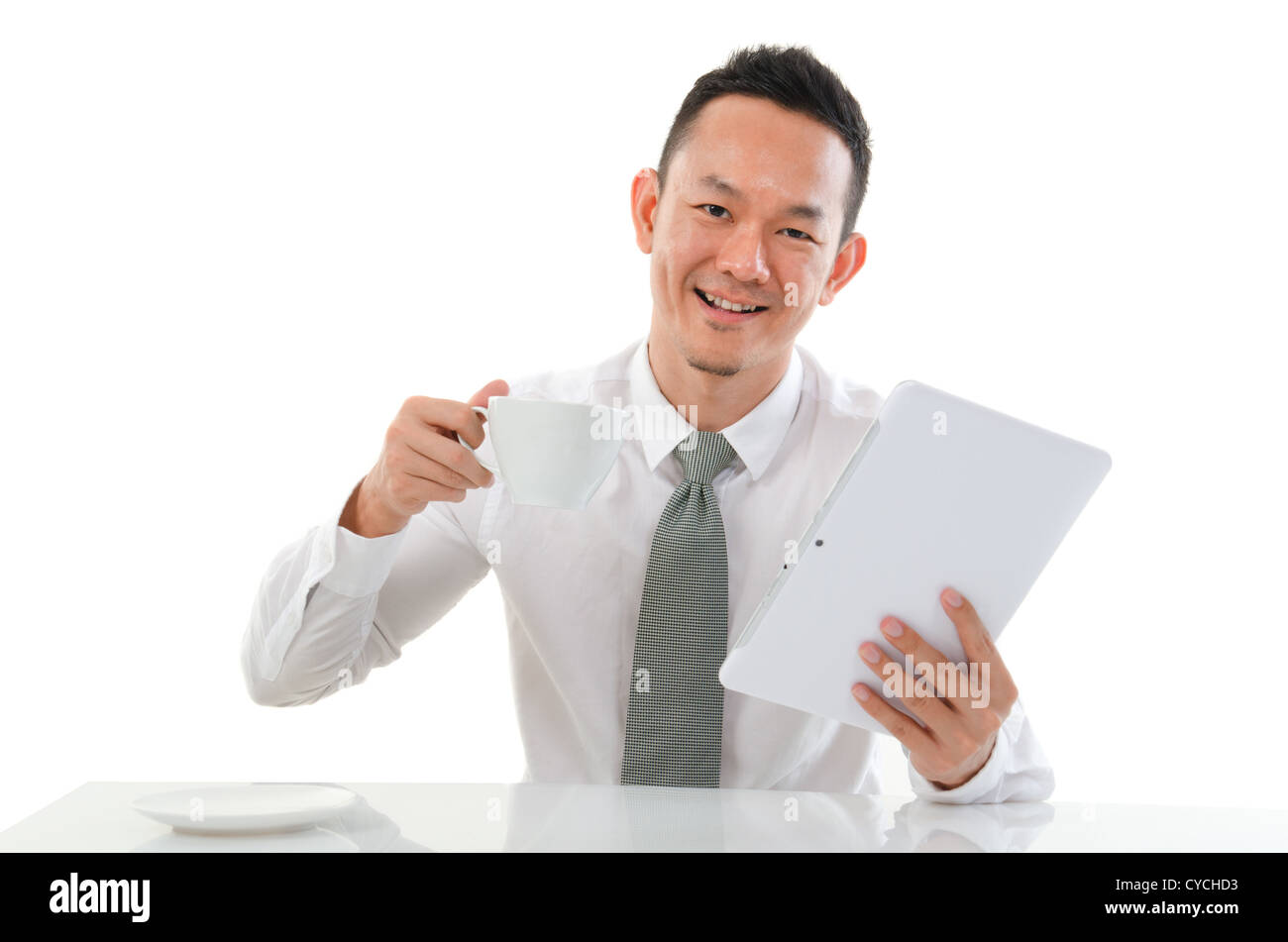 Asian male generic tablet hi-res stock photography and images - Alamy