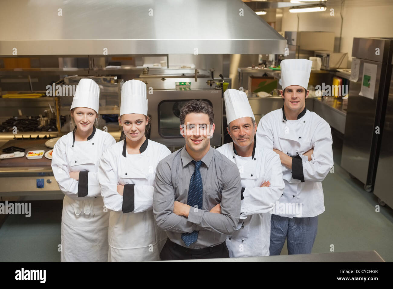 Team of a restaurant Stock Photo - Alamy