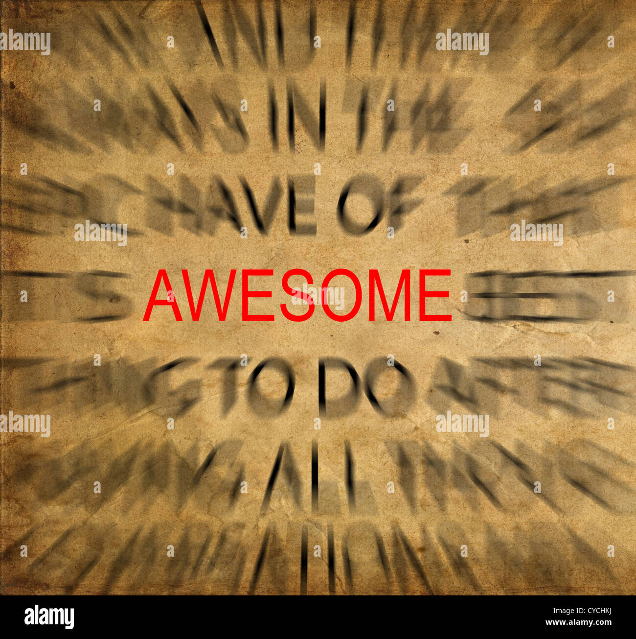 Awesome and word hi-res stock photography and images - Alamy