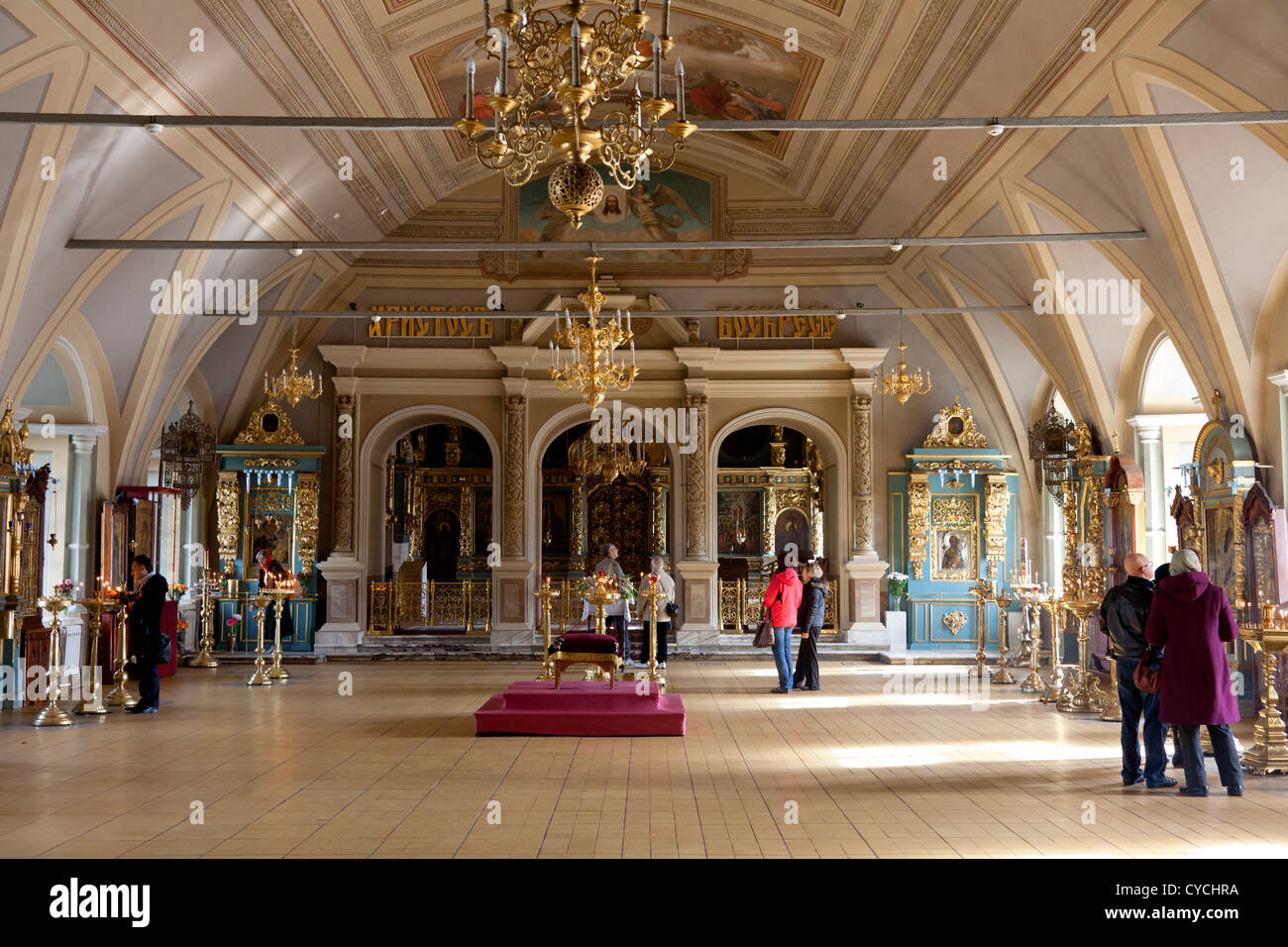 Inside church assumption novodevichy convent hi-res stock photography ...