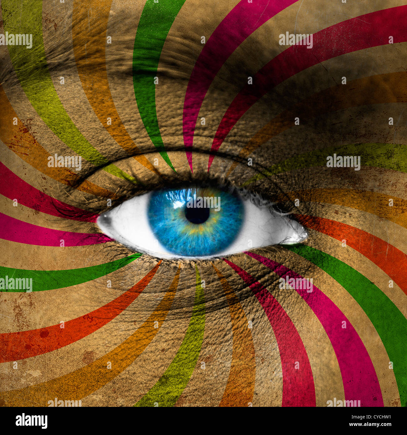 Abstract black silhouette human eye hi-res stock photography and images ...