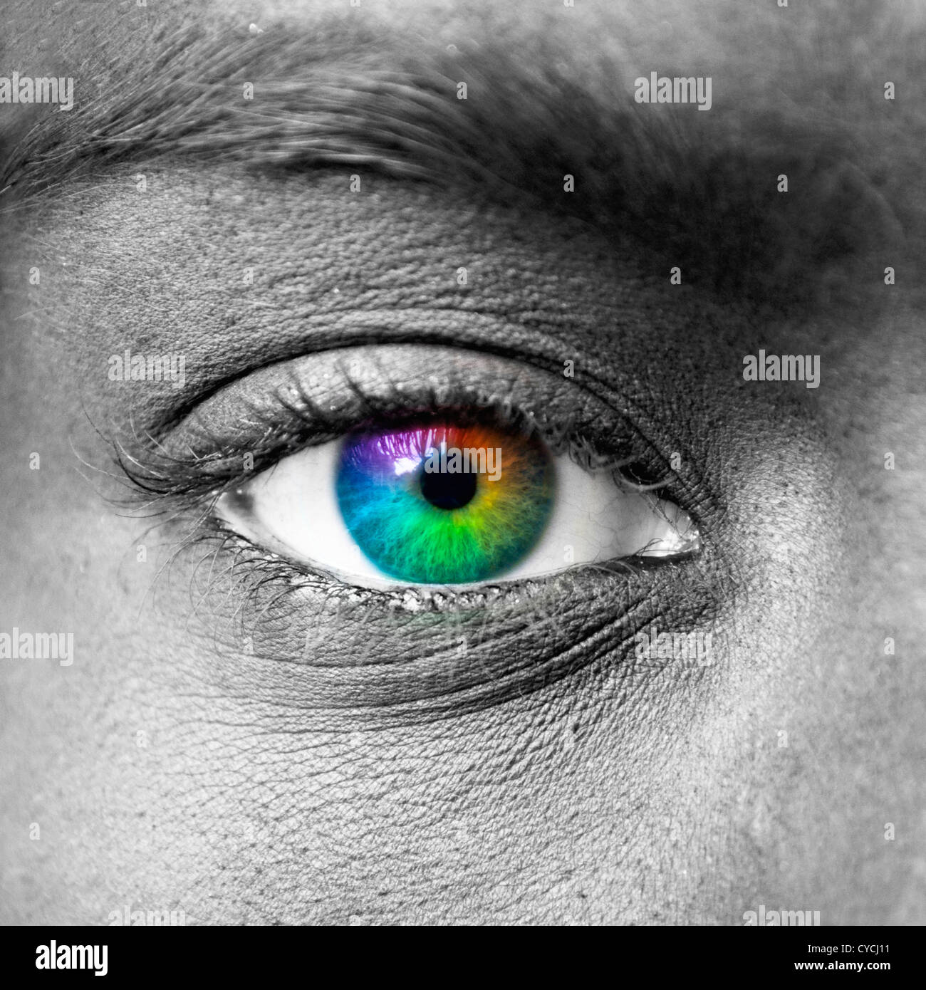 Extreme close up pretty female hi-res stock photography and images - Alamy