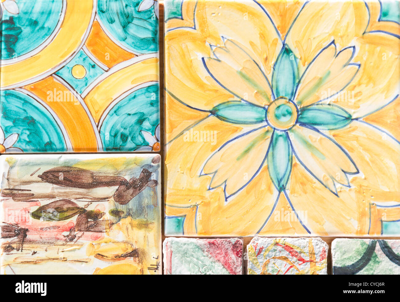 Closeup of a traditional sicilian pottery Stock Photo - Alamy