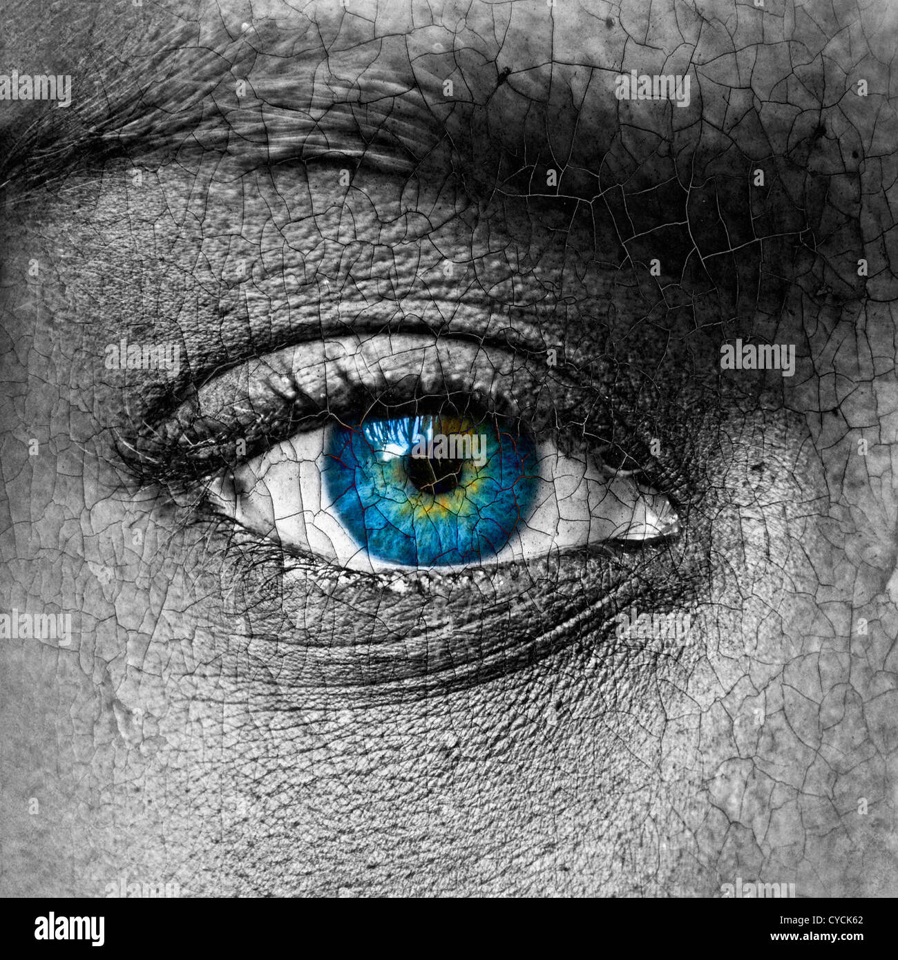 Crack cracked face hi-res stock photography and images - Alamy