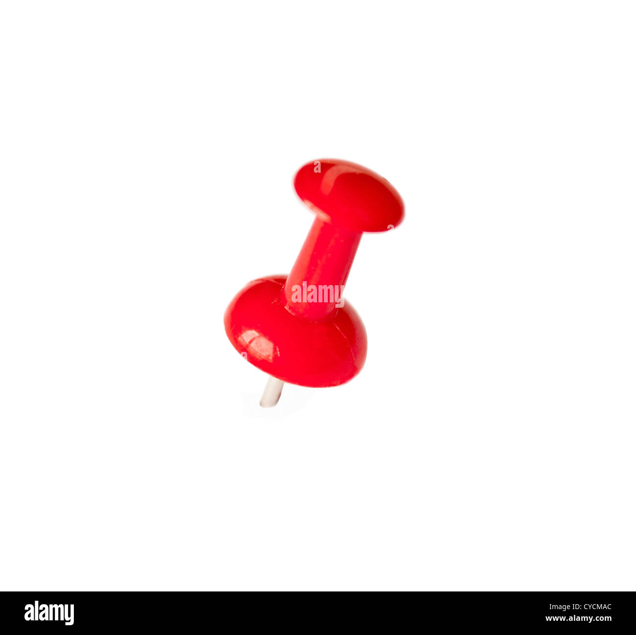 Red push pin isolated Stock Photo - Alamy