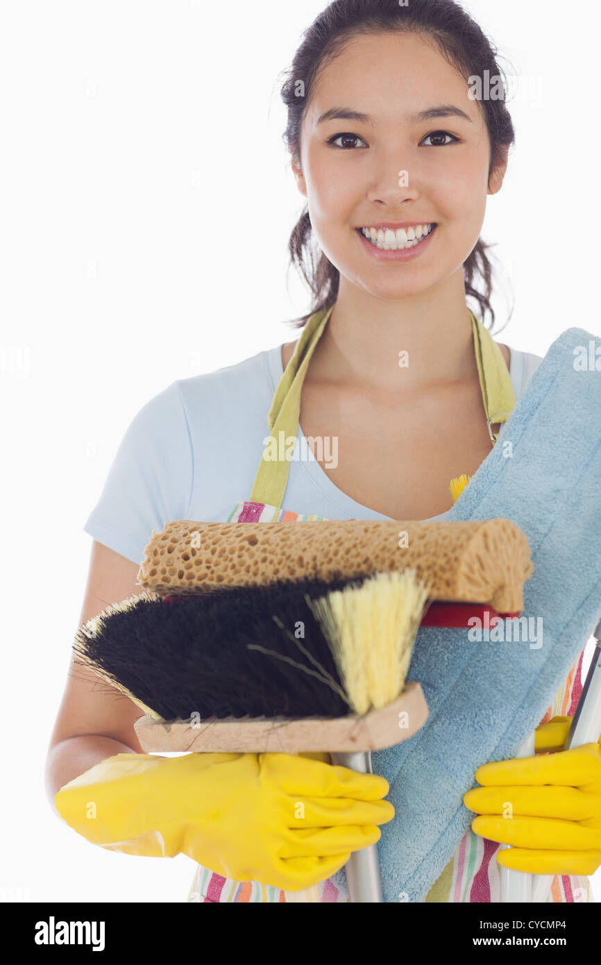 Household cleaning tools hi-res stock photography and images - Alamy