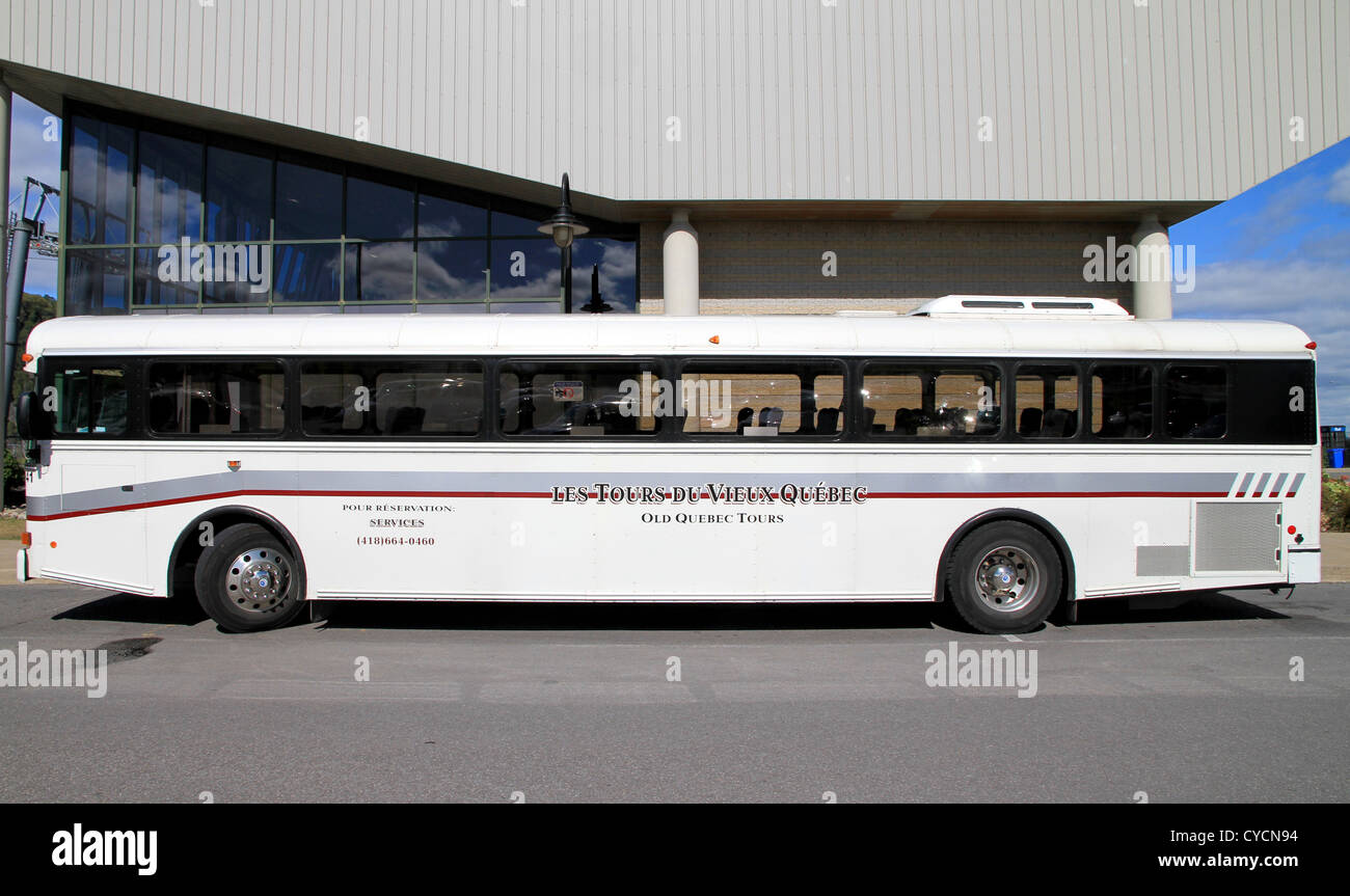 Quebec City Tourist Bus Stock Photo - Alamy