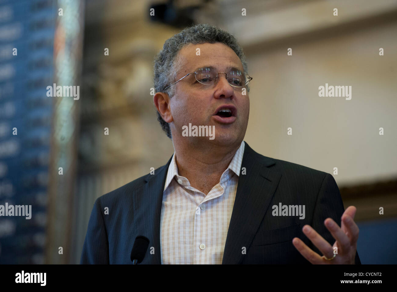 Legal analyst and CNN commentator Jeffrey Toobin speaks at the 2012 ...