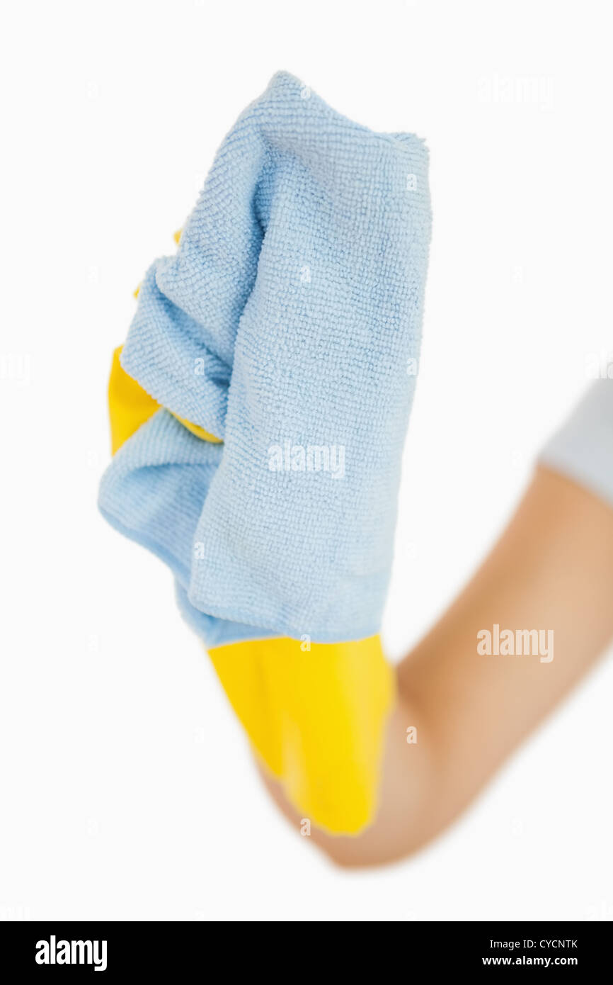 Blue rag for cleaning Stock Photo - Alamy